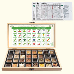 All-in-One Kitchen Garden Seed Bank with Seed Storage Box | LUSH & DEW