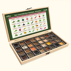 Year-Round USDA Zone 7 Seed Bank With Seed Storage Box | LUSH & DEW