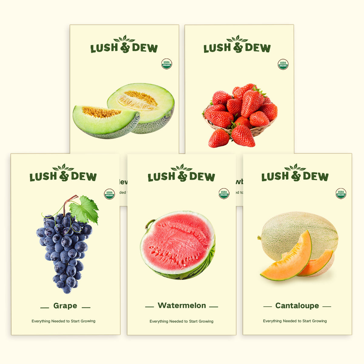 Organic Fruit Harvest 5-Pack | LUSH & DEW